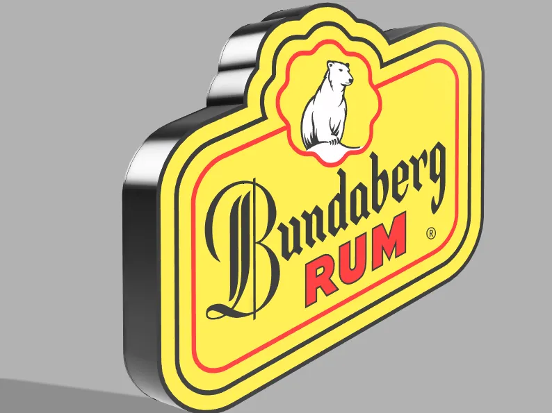 Bundaberg Rum Light Box by primewelder - MakerWorld