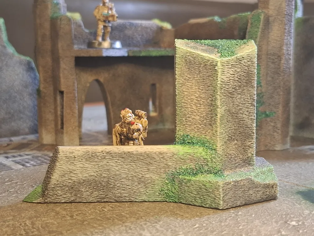 Full Town of Ruins Terrain. Easy to Print & Paint - Free 3D Print Model ...