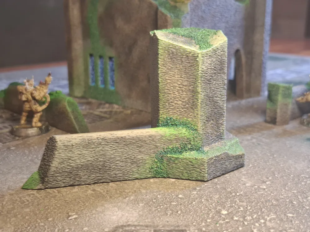 Full Town of Ruins Terrain. Easy to Print & Paint - Free 3D Print Model ...