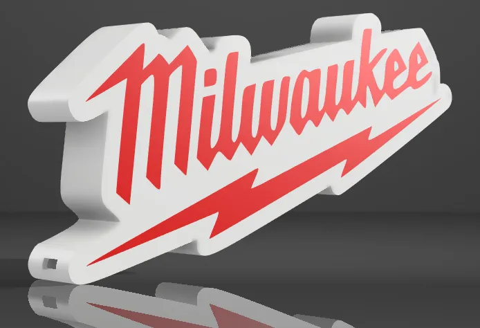 Milwaukee Tool Logo LED Sign by NES 3D MakerWorld: Download Free 3D Models