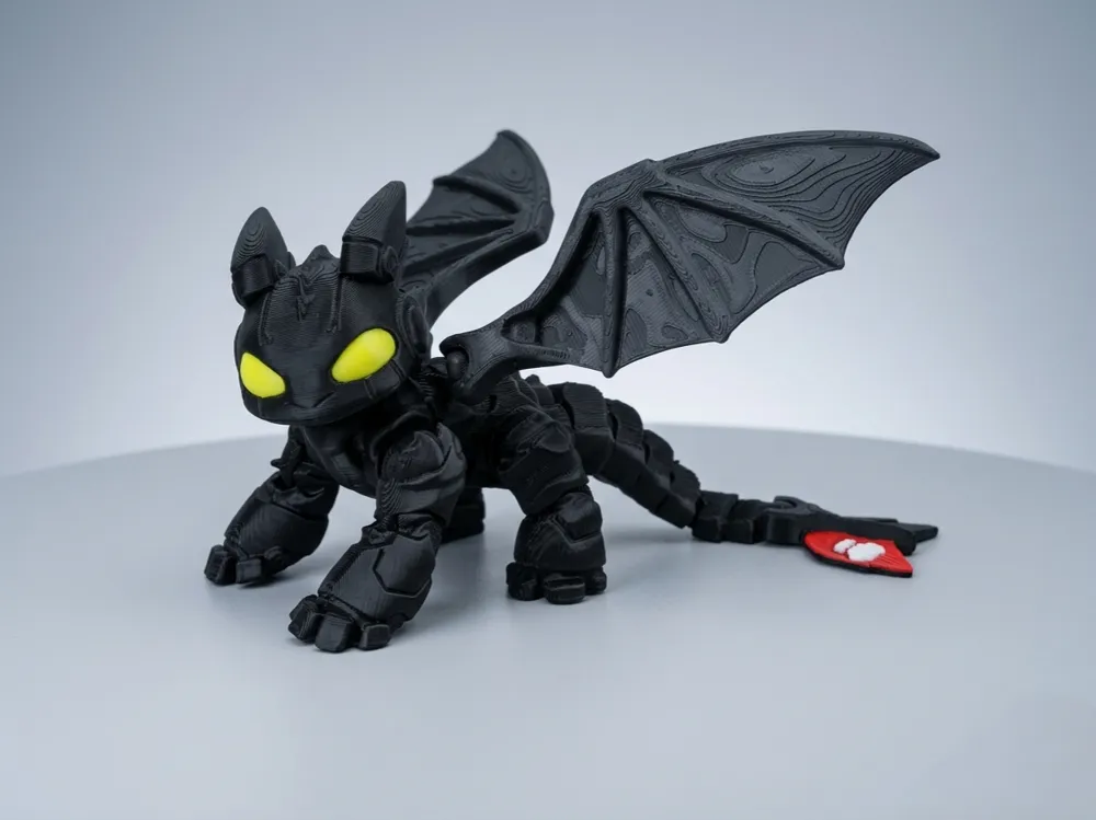 Build Your Dragon Modular Mecha Toothless Flexi - Free 3D Print Model ...