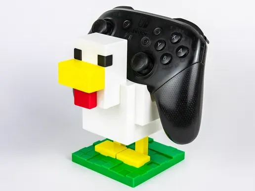 Minecraft Joystick controller holder minecraft - Free 3D Print Model ...