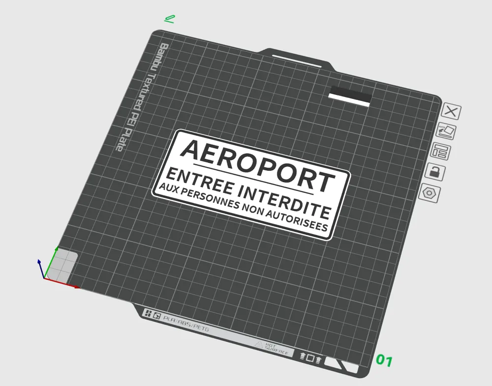 Airport – Forbidden Entry Sign by DJ M-LUC MakerWorld: Download Free 3D ...