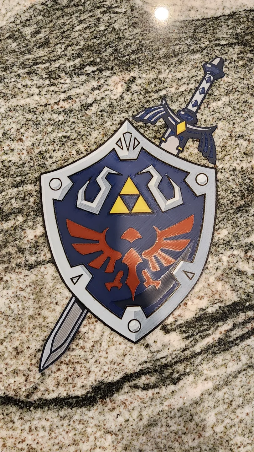 Zelda - Link's Shield - Hylian Shield - HueForge by Suddenly Art - MakerWorld