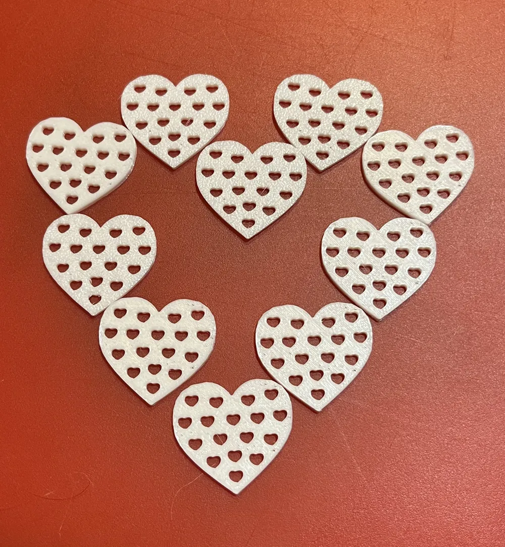 Cute mini hearts by MakerPrintLab MakerWorld: Download Free 3D Models