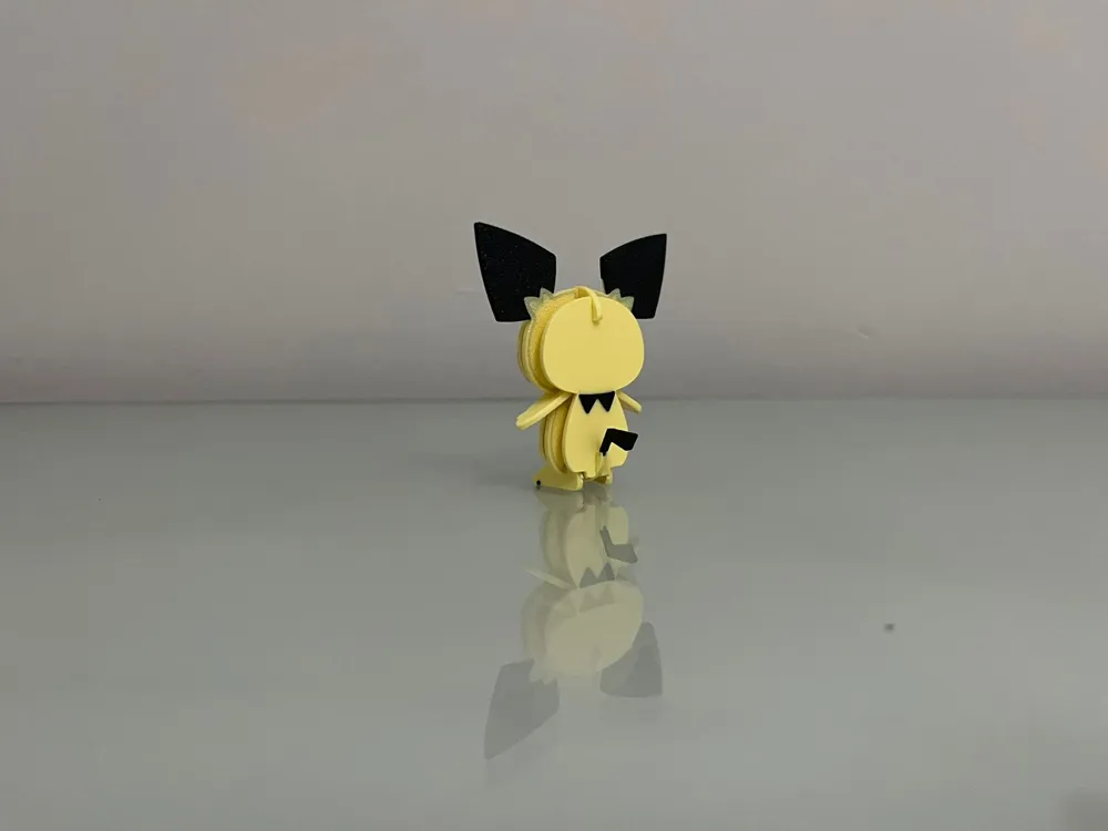Pokemon #172 - Pichu kit card - Free 3D Print Model - MakerWorld