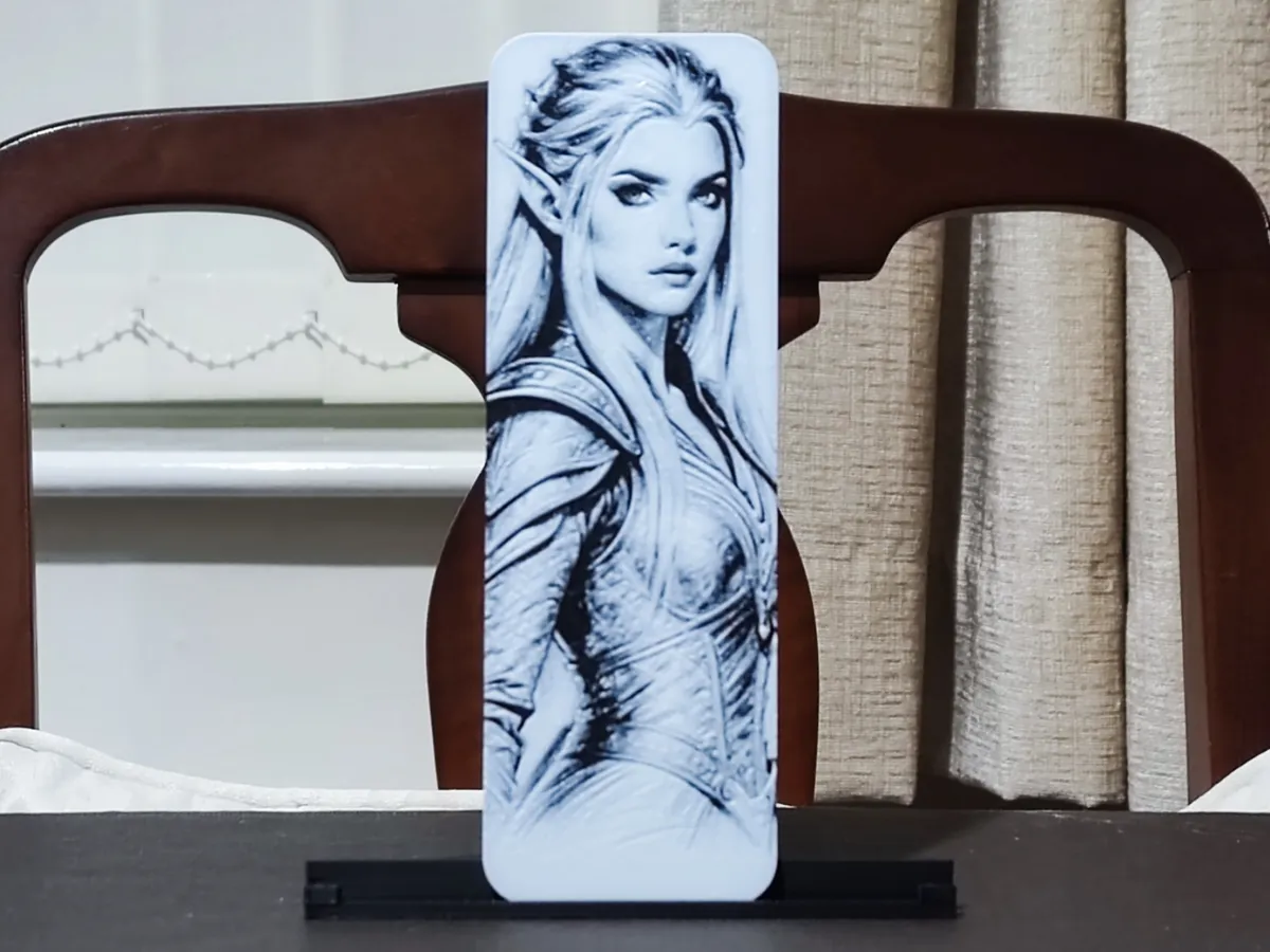 Galadriel Bookmark (2) - 2 Color - Free 3D Print Model - MakerWorld