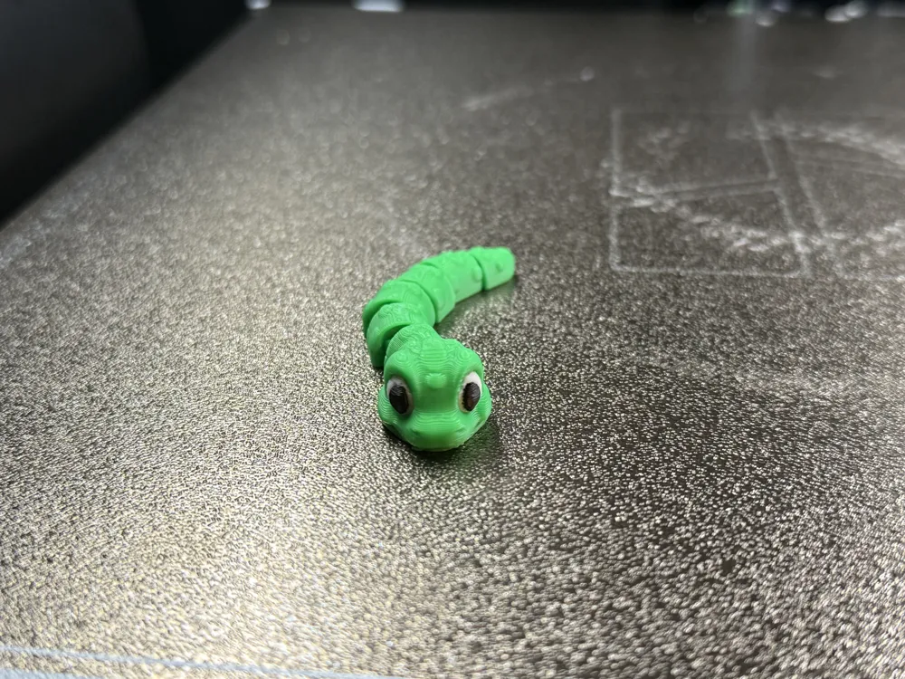 Cute Flexi Baby Snake - Free 3D Print Model - MakerWorld