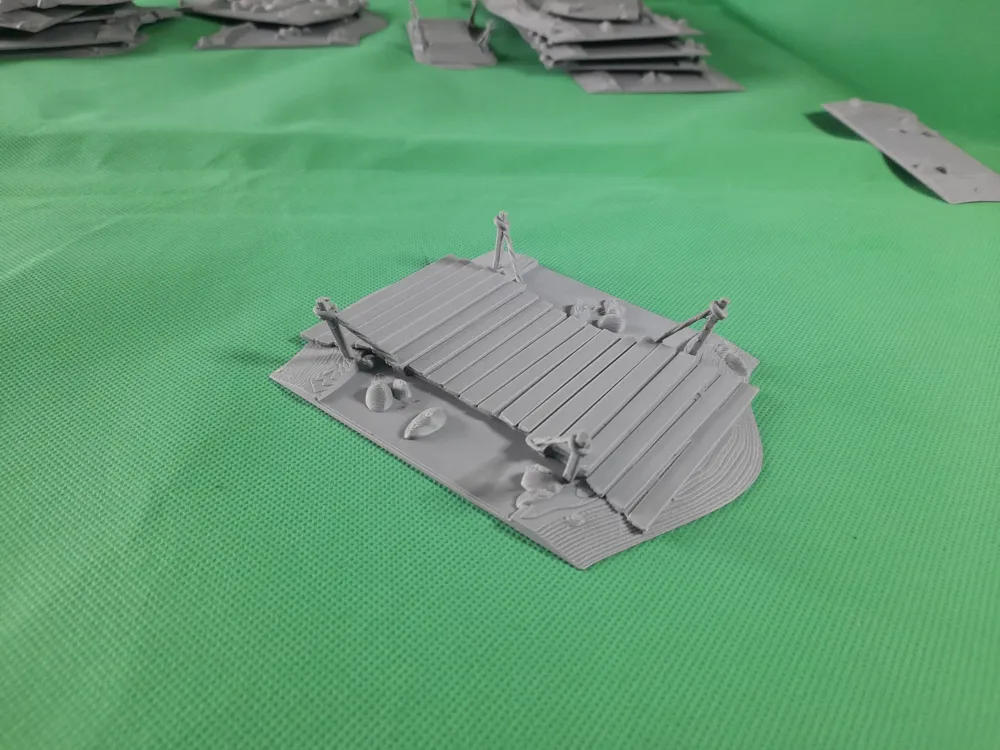 Modular River for Wargaming, Wide Bridge - Free 3D Print Model - MakerWorld