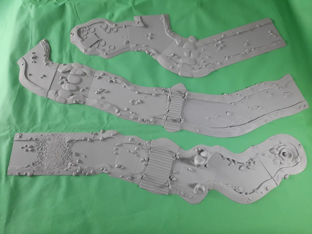 Modular River for Wargaming, Wide Bridge by The Terrain Atelier ...