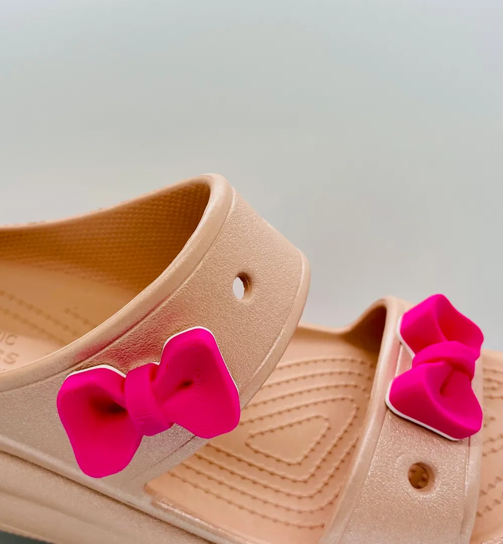 Bow shoe charms set of 2. by FunFam3DMakerWorld: Download Free 3D Models