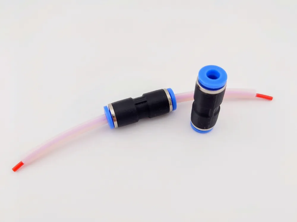 PTFE Tube Quick Connector Straight - Free 3D Print Model - MakerWorld