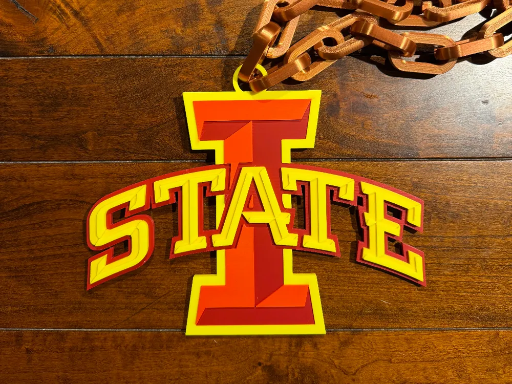 Iowa State Cyclones Oversized Necklace Logo - Free 3D Print Model ...