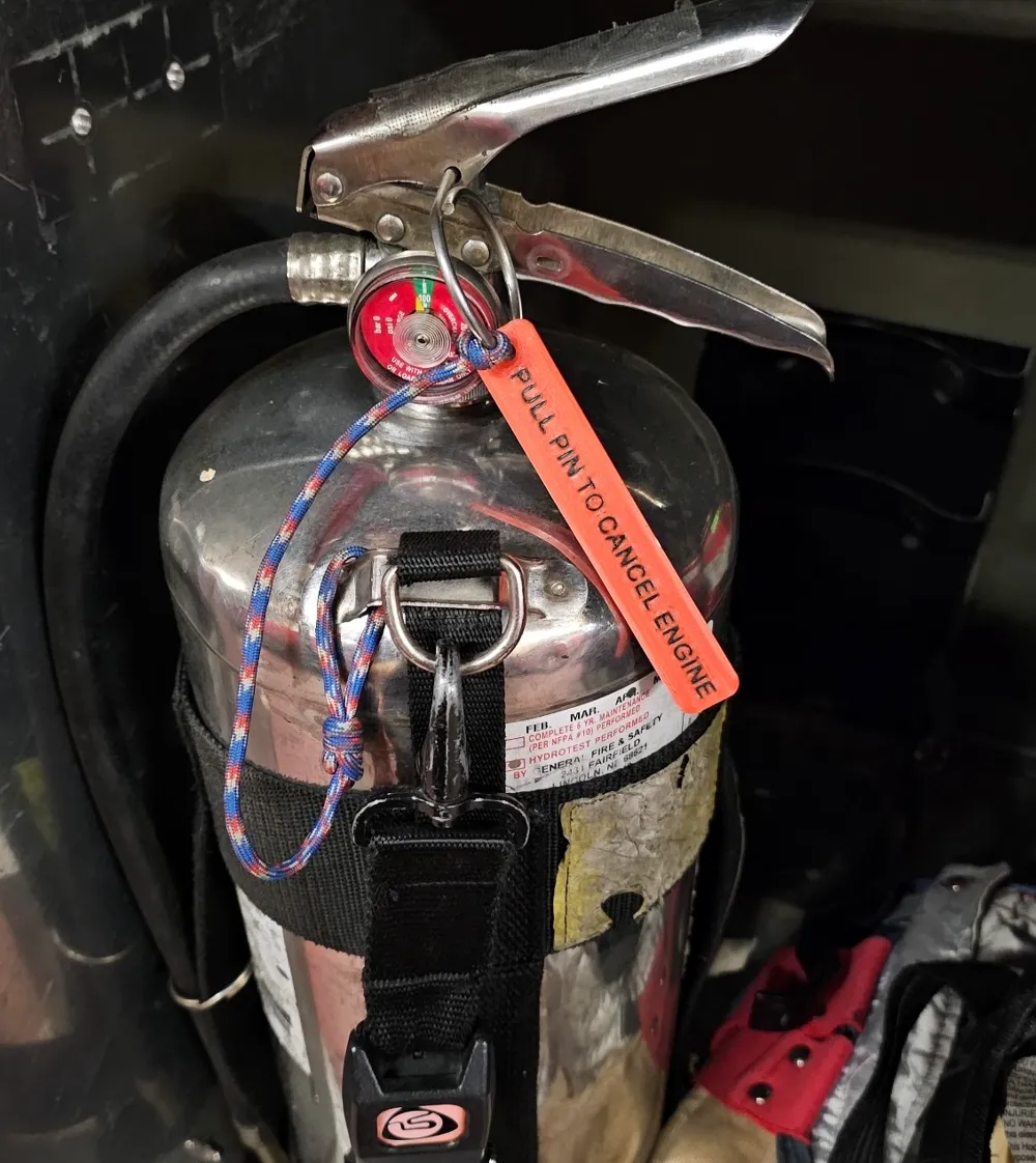 Firefighter Extinguisher Pull Tab by kyle.sawyer2010 - MakerWorld