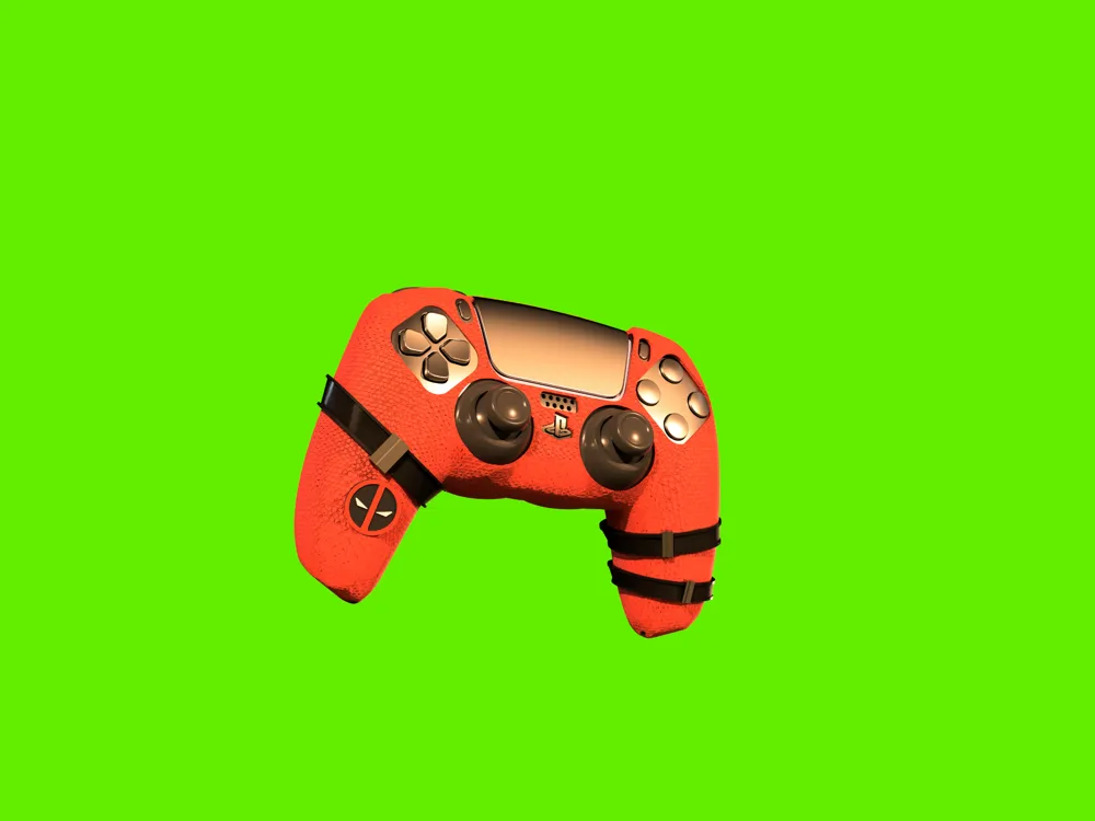 Deadpool ps5 controller case by Mike33D MakerWorld: Download Free 3D Models