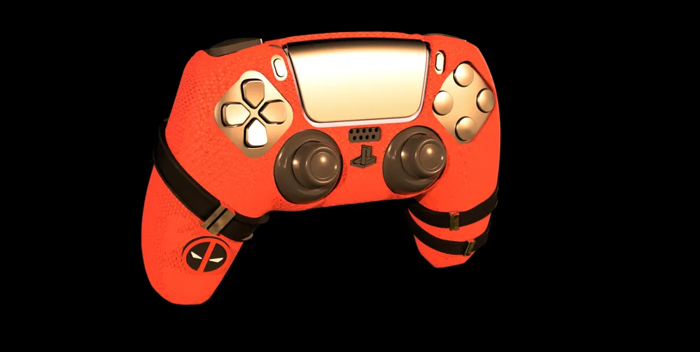Deadpool ps5 controller case by Mike33D MakerWorld: Download Free 3D Models