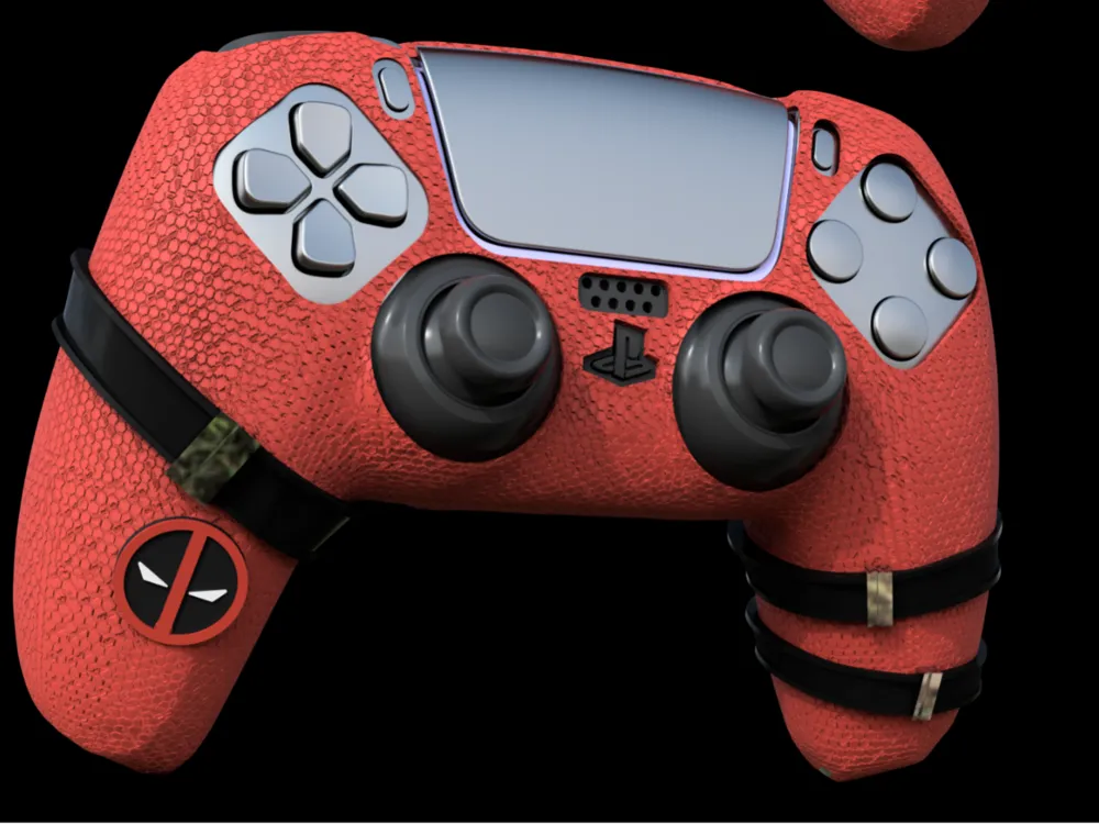 Deadpool ps5 controller case by Mike33D MakerWorld: Download Free 3D Models
