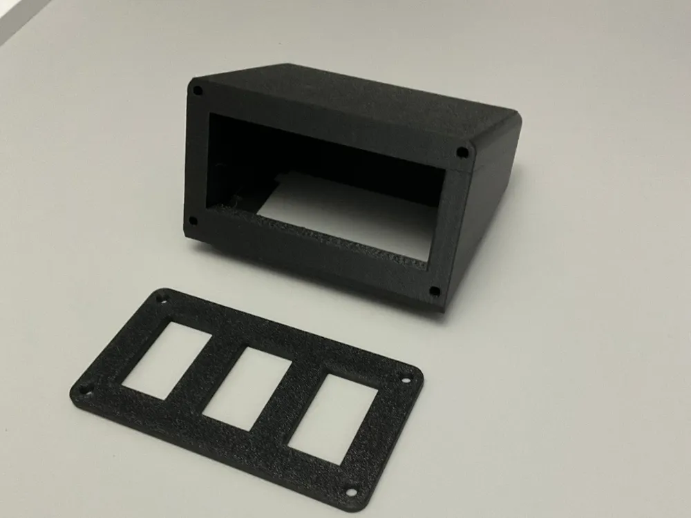 Perentie Ash Tray 3 Switch Panel removable front - Free 3D Print Model ...
