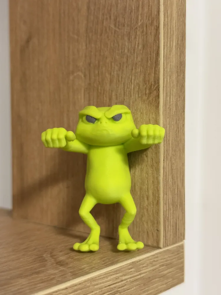 Grumpy Frog Monitor / Laptop Buddy - Free 3D Print Model - MakerWorld