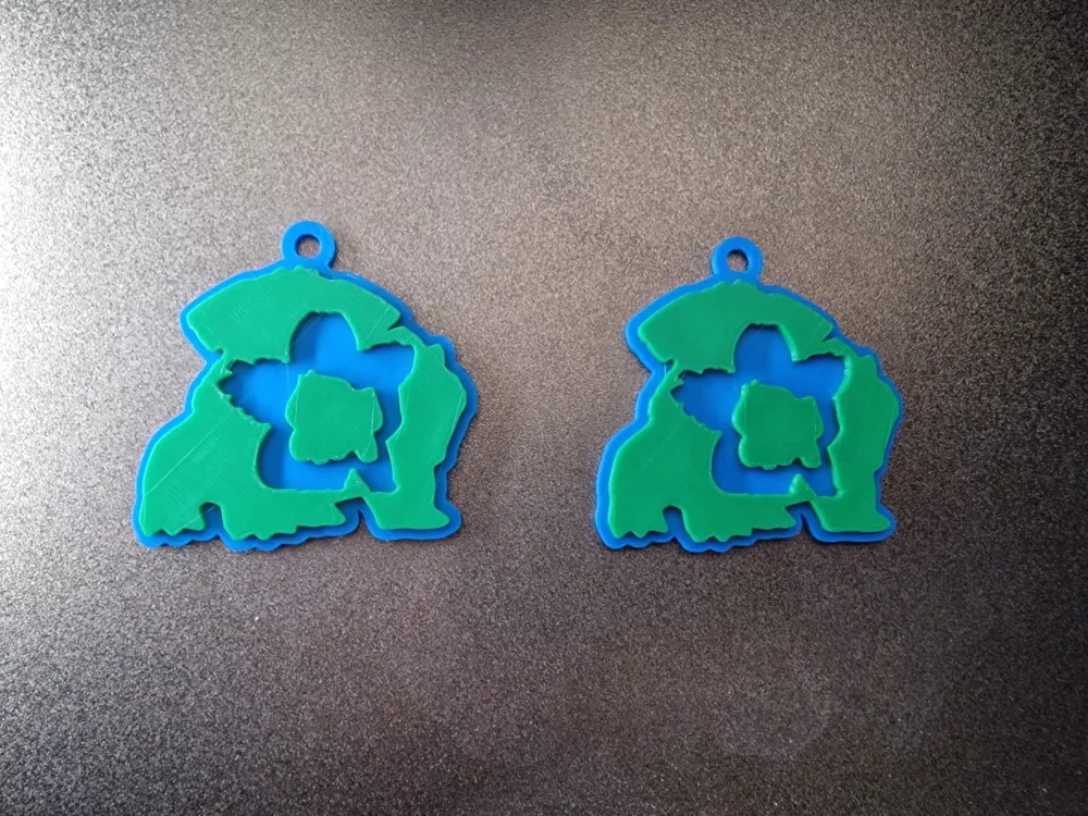 Bulbasaur Evolution Keychain by NickR1983 - MakerWorld