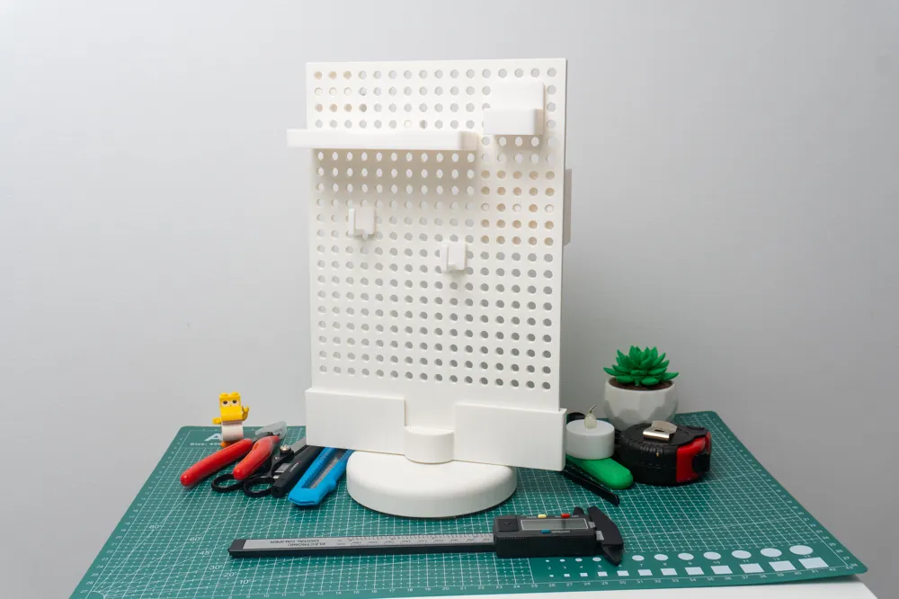 Rotating pegboard display stand - Free 3D Print Model - MakerWorld