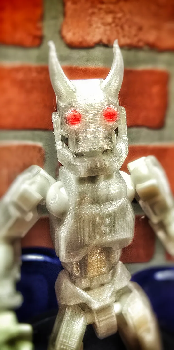 Horned, Moveable Jaw, Print in place dummy 13 head by Scarr - MakerWorld