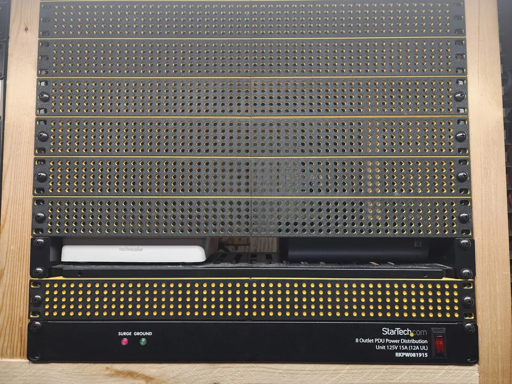 1u 19in Network Rack Blank - Free 3D Print Model - MakerWorld