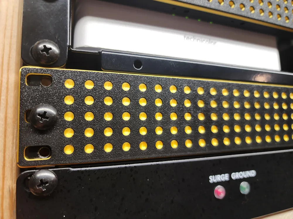 1u 19in Network Rack Blank - Free 3D Print Model - MakerWorld