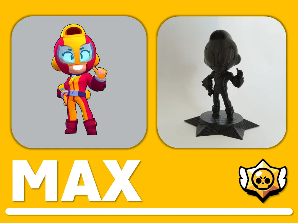 Max brawl stars figurine by MikeS - MakerWorld