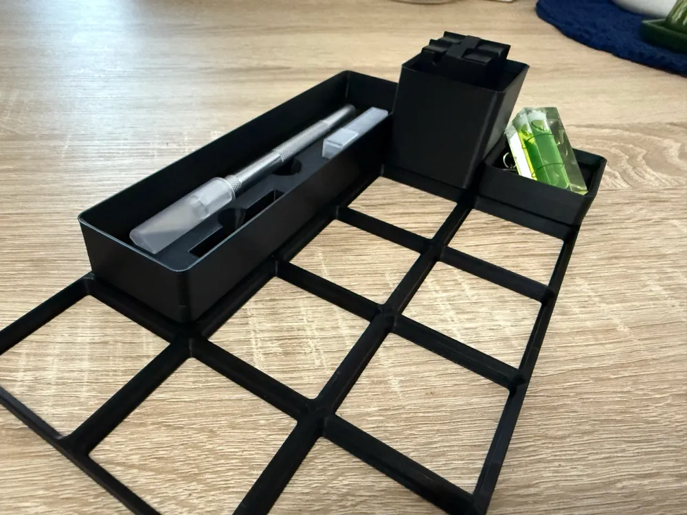 Gridfinity Hobby Knife & Blade Box - Stackable - Free 3D Print Model ...