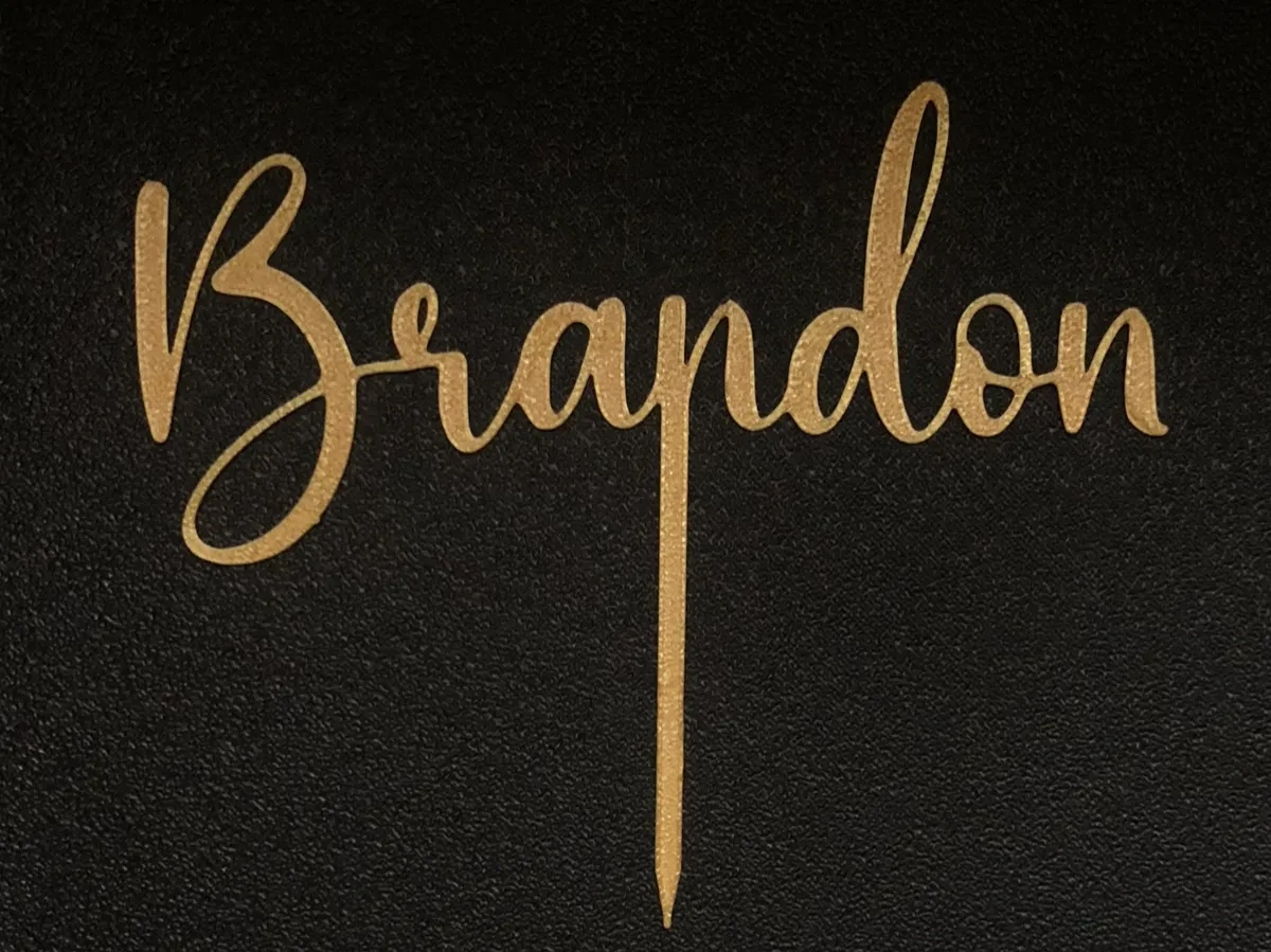 Brandon cake topper - Free 3D Print Model - MakerWorld