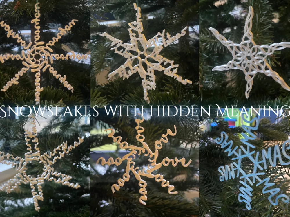 Simple Snowflakes with 'hidden' meaning Christmas by DIY Wizard ...