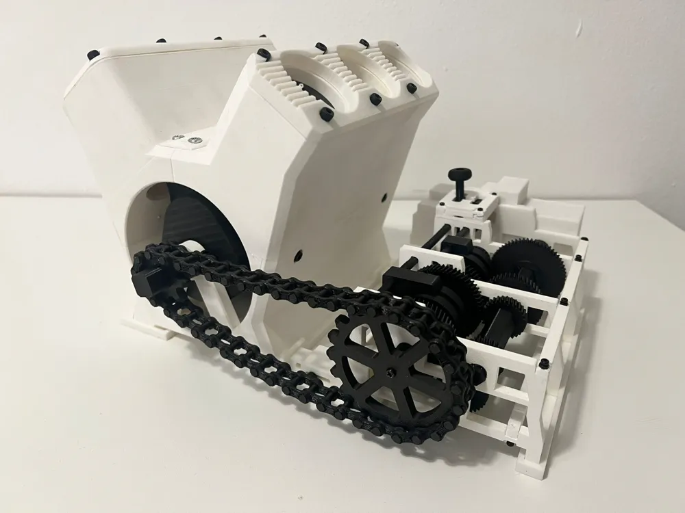 V6 Engine - V6 Motor + 4-Speed Manual Transmission Remixed by Gourmey MakerWorld: Download Free ...