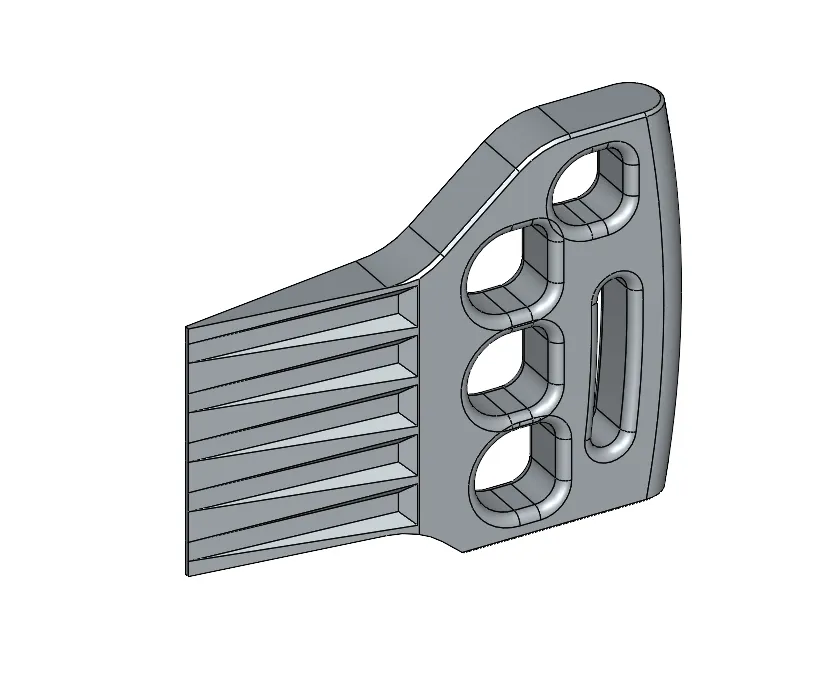 Brass Knuckle Ice Scraper by Bleepbloop - MakerWorld