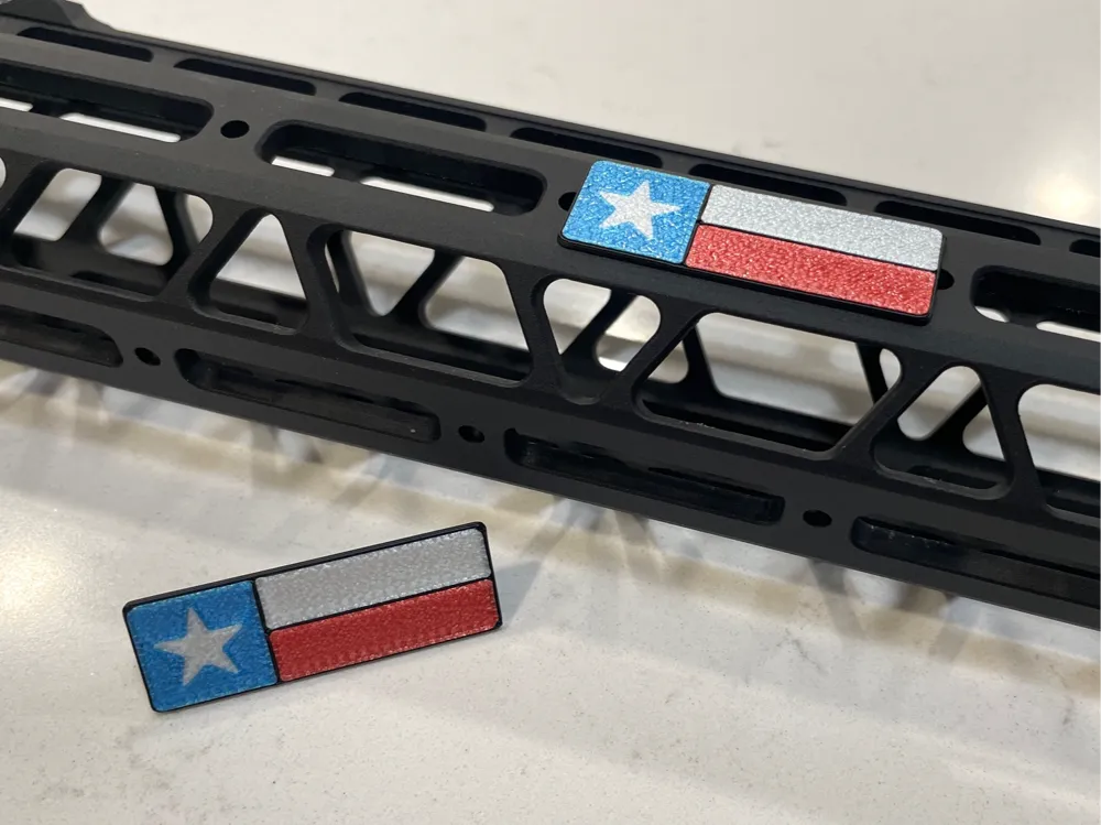 (Snap In) M-LOK Rail Charm Texas Flag by Print Locker MakerWorld ...