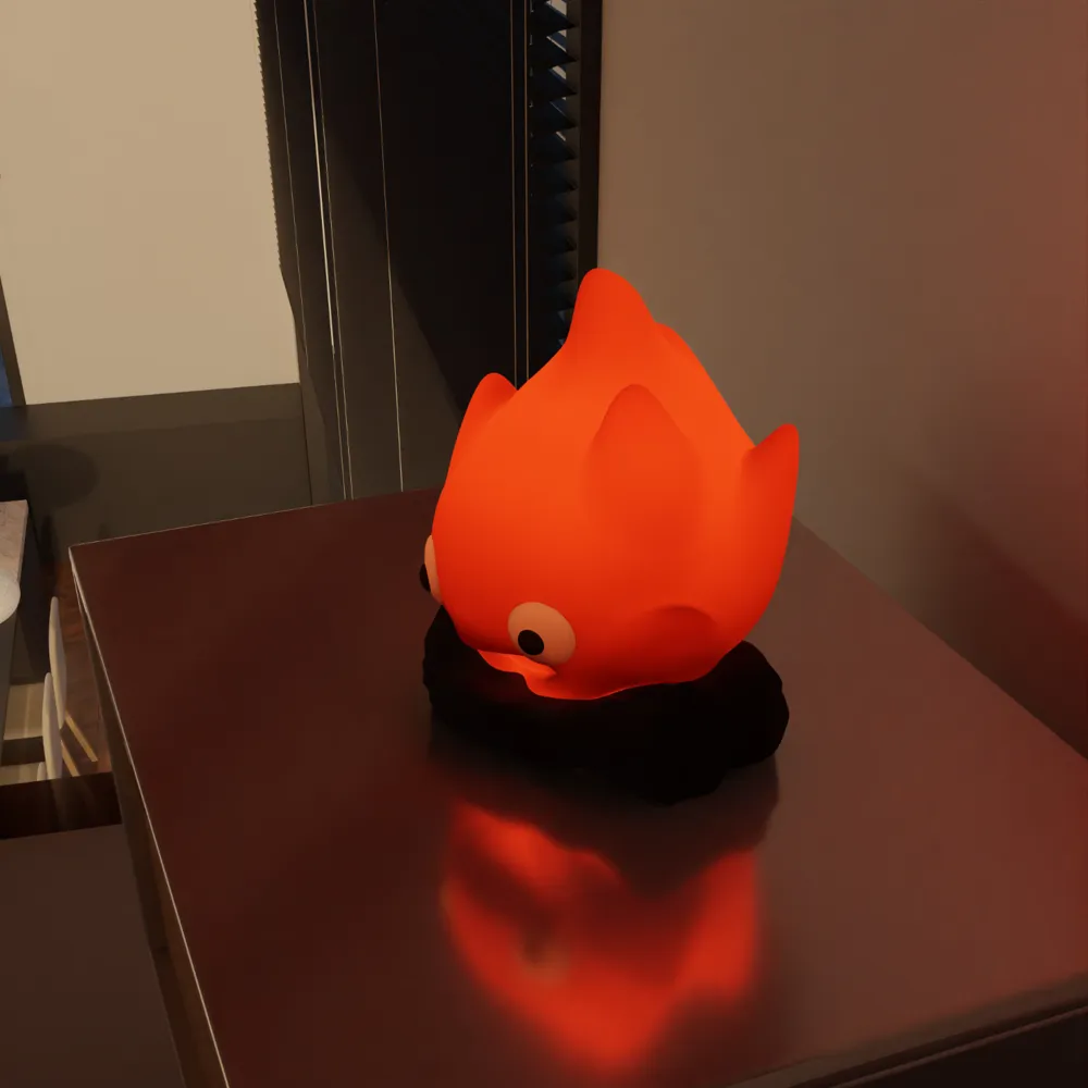 Calcifer Lamp - BBL LED kit modified Remixed by CosmicNimbus - MakerWorld