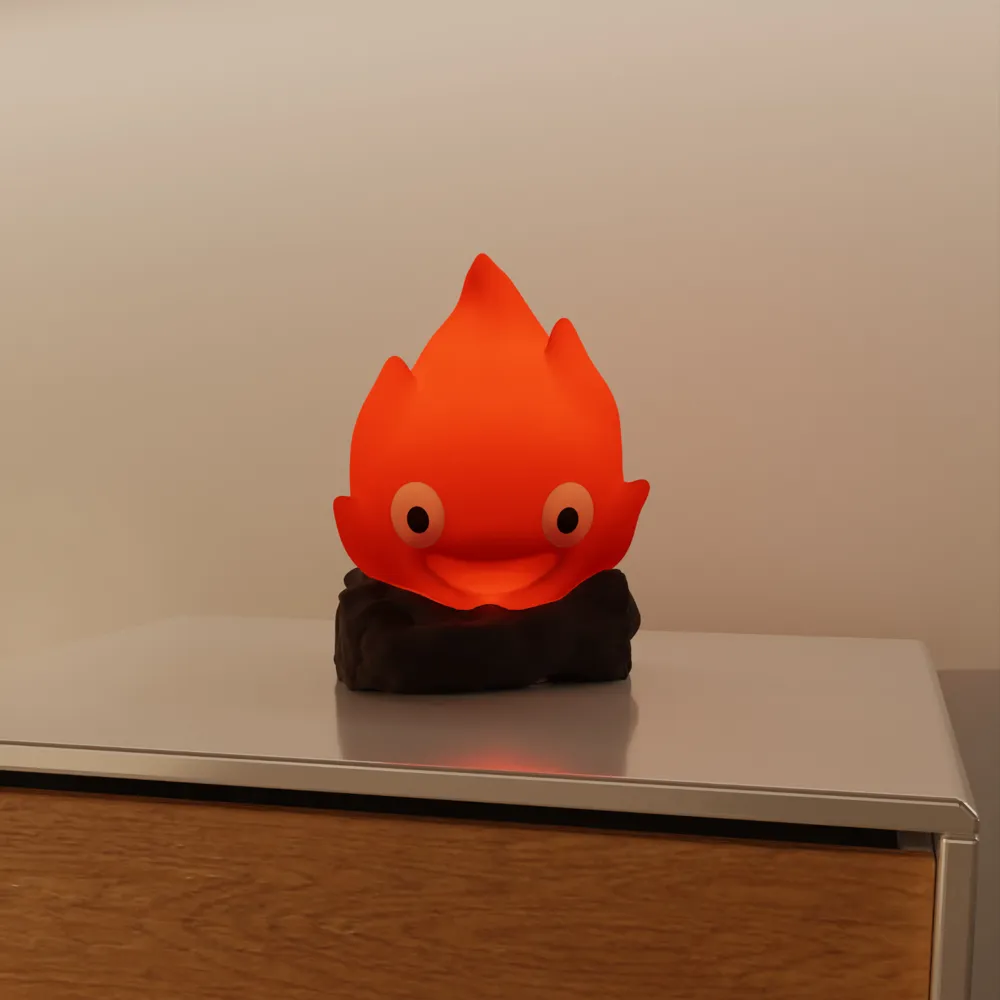 Calcifer Lamp - BBL LED kit modified Remixed by CosmicNimbus MakerWorld ...