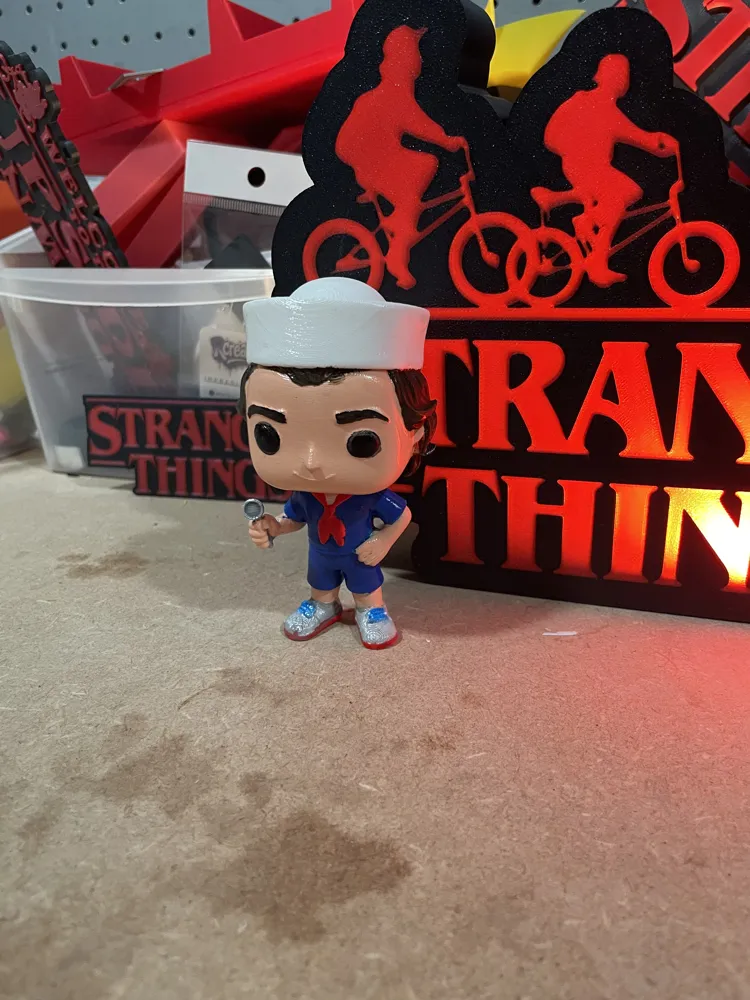 funko steve stranger things - Free 3D Print Model - MakerWorld