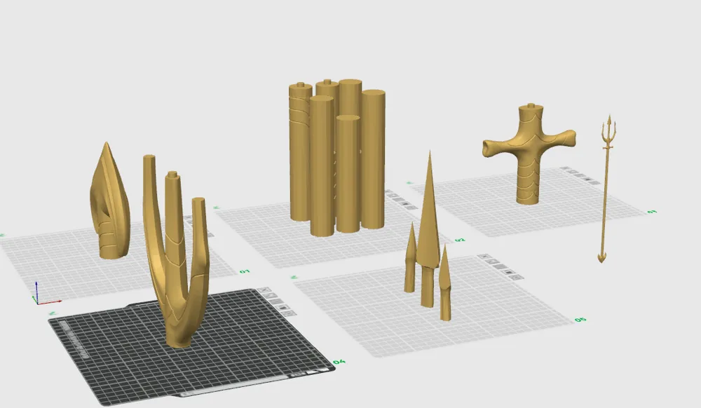 AQUAMAN'S TRIDENT (MOVIE) - Free 3D Print Model - MakerWorld