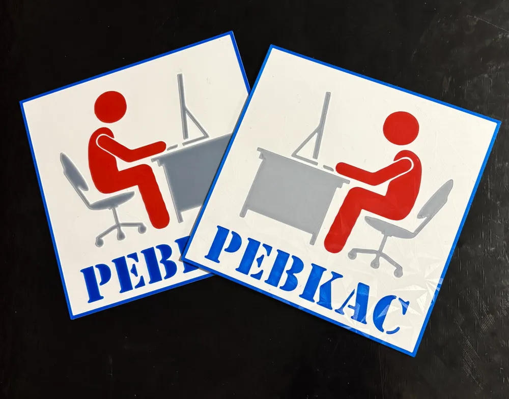 PEBKAC sign: Problem Exists Between Keyboard Chair by Maximum 3D ...