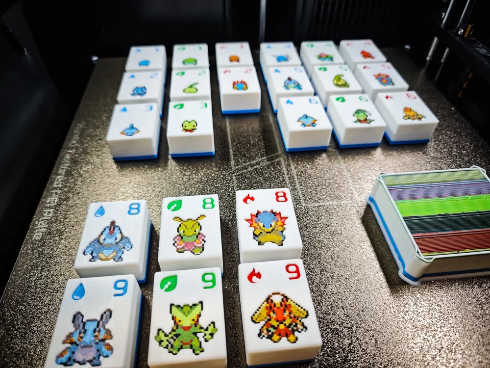 Pokémon x Mahjong x Procédé de superposition de couleurs|Pokémon x ...