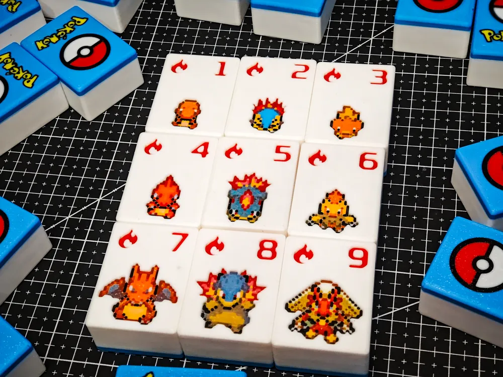 Pokémon x Mahjong x Procédé de superposition de couleurs|Pokémon x ...