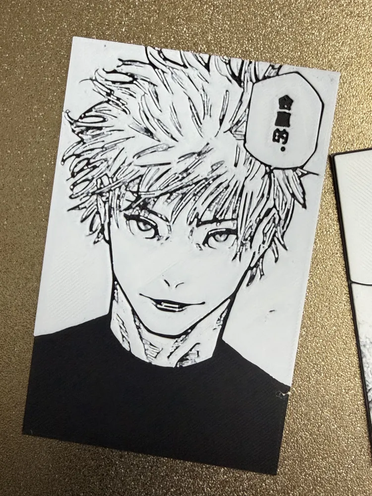 Jujutsu Kaisen Satoru Gojo Manga Lithophane - Will Win Fridge Magnet ...