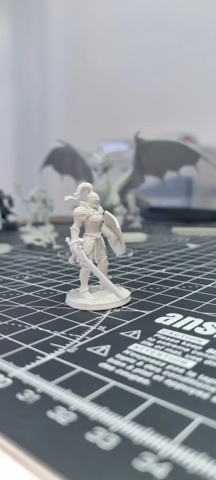 Paladin/Kämpfer Menschlich Männlich D&D Miniatur (40mm) – Kostenloses ...