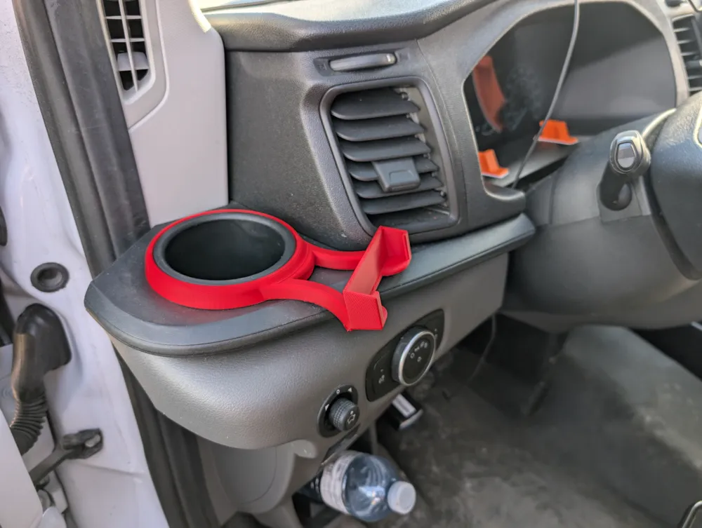 Phone holder Ford Transit Cup Holder - Free 3D Print Model - MakerWorld