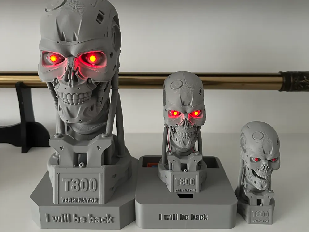 Terminator T800 (Articulated Jaw Version) - Free 3D Print Model ...