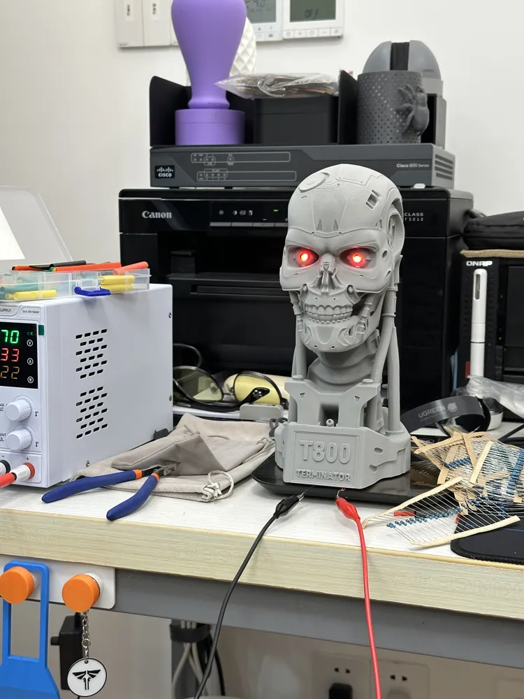 Terminator T800 (Articulated Jaw Version) - Free 3D Print Model ...