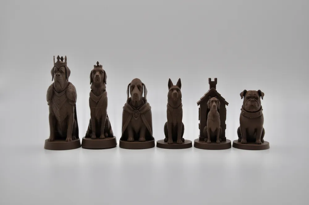 Dogs v Cats Chess Set by Chess Masters MakerWorld: Download Free 3D Models