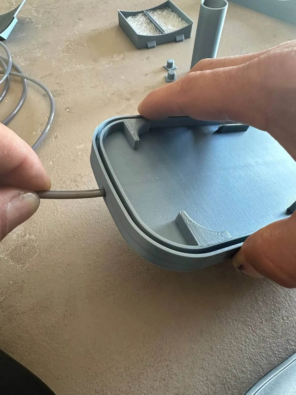 Spool Holder with Repurposed Airtight Container by rino.p.73 MakerWorld ...