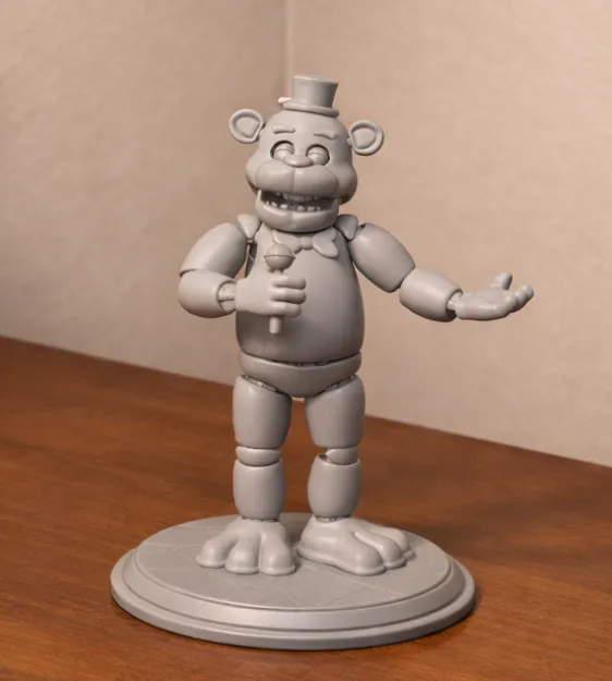 Freddy Fazbear Figurine - FNAF Help Wanted - Free 3D Print Model ...
